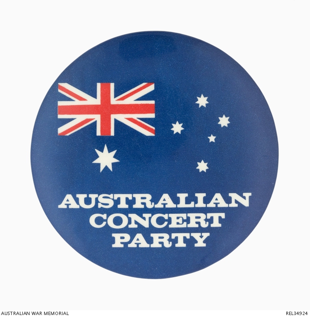 Lapel button : Australian Concert Party | Australian War Memorial