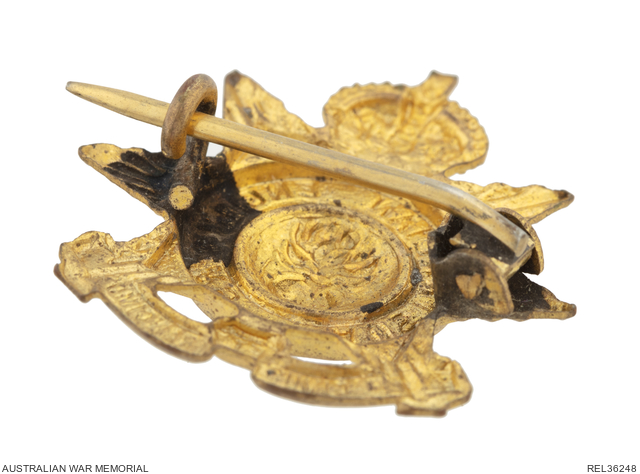 Australian Engineers collar badge brooch | Australian War Memorial