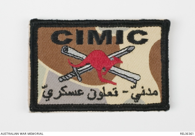 Woven cloth badge : Civil Military Co-operation (CIMIC) Team ...