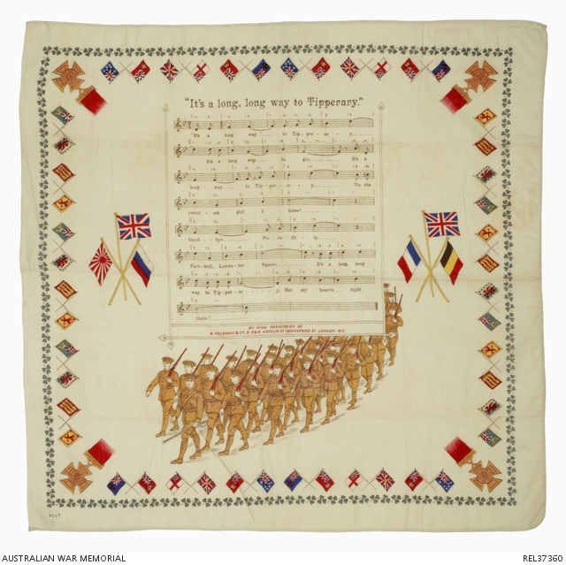 Handkerchief, 'It's a long, long way to Tipperary' : Sergeant O Coleman ...