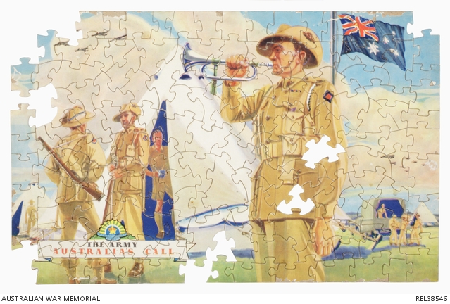 Patriotic jigsaw : 'The Army - Australia's Call' | Australian War Memorial