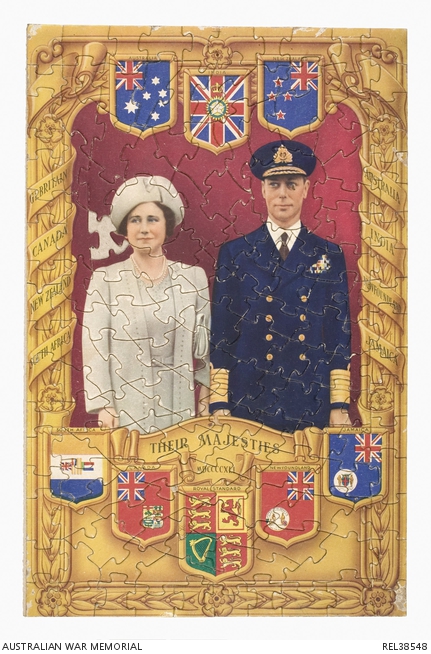 Patriotic jigsaw : 'Their Majesties 1941' | Australian War Memorial