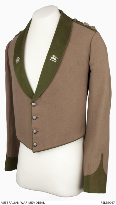 Mess Dress Tunic : Lieutenant Colonel W Martin, Launceston Rifle ...