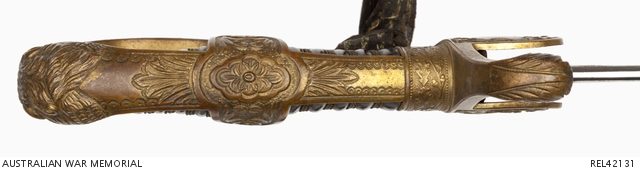 Imperial German Officer's Jawless Lion Head Undress Sword and Knot ...