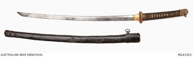 Japanese Army officer's shin-gunto sword with scabbard : Flying Officer ...