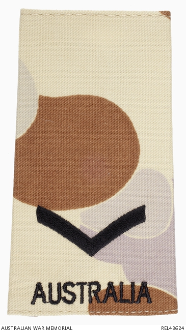 DPDU lance corporal rank slide : Australian Army | Australian War Memorial