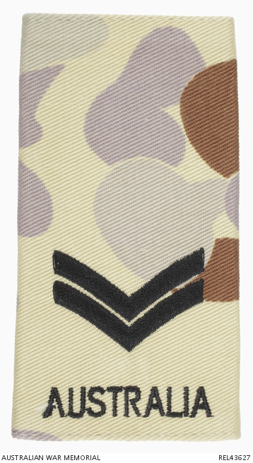 DPDU corporal rank slide : Australian Army | Australian War Memorial