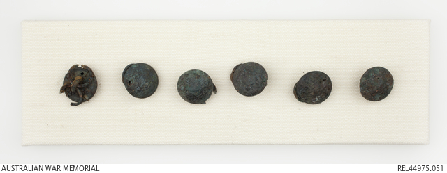 Buttons : Pheasant Wood mass grave, Fromelles | Australian War Memorial