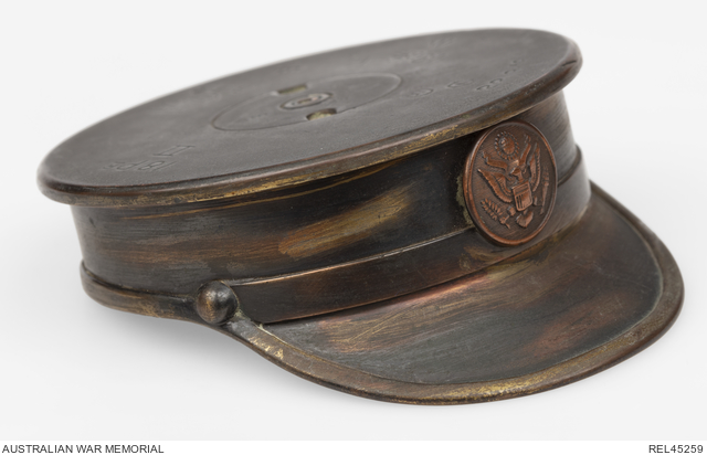 American officer's cap made from an 18 pounder shellcase : Air Mechanic ...
