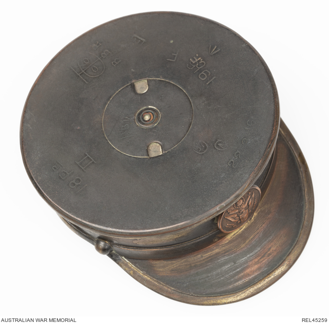 American officer's cap made from an 18 pounder shellcase : Air Mechanic ...