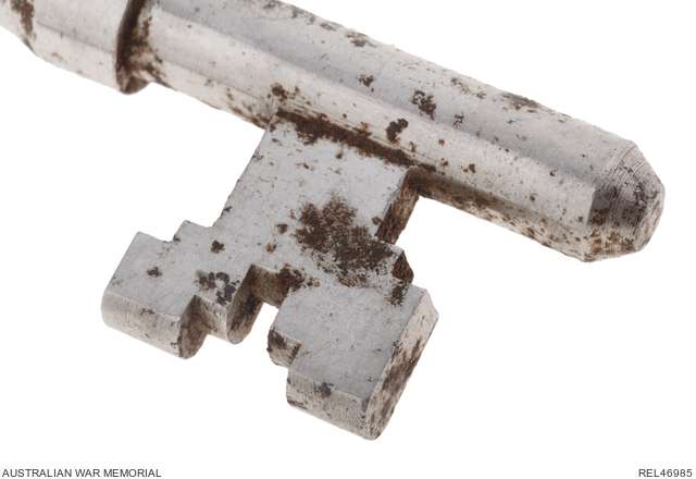 Cell block key, Changi Prison: Sergeant Frederick George Butt, 2/30 ...