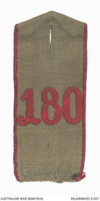 German shoulder strap: 180 Infantry Regiment (Wurttembergisches ...