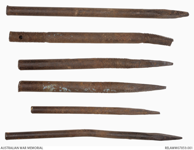 Iron spikes from lookout tree on Kabakaul to Bita Paka Road : German ...