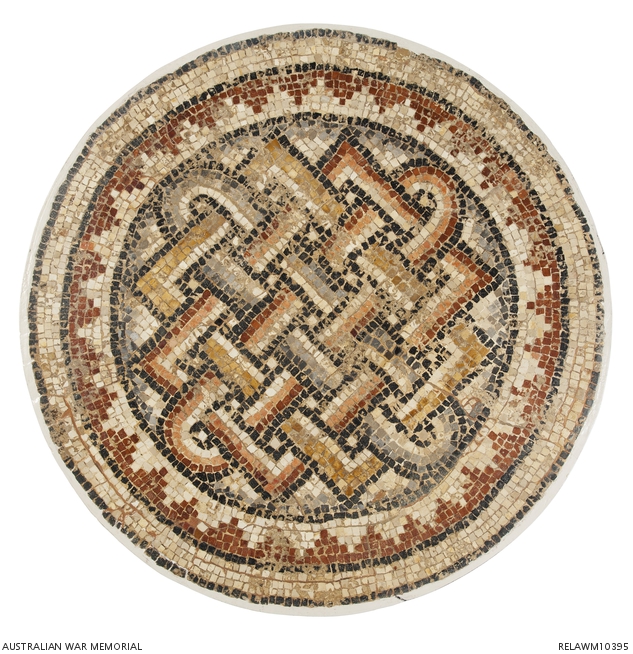 Roman floor mosaic of a Gordian Knot, Homs, Syria: Chaplain Lieutenant ...