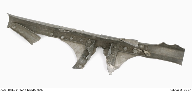 Fragment of metal from Zeppelin L31 : Potters Bar, London, 1 October ...