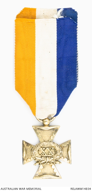 Netherlands Officers' 20 Year Long Service Cross | Australian War Memorial