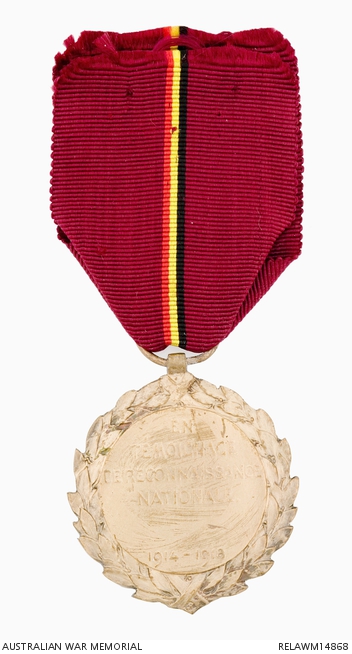 Medal of King Albert (1914-1918) | Australian War Memorial