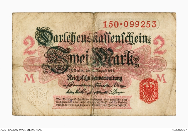 German 2 mark note: Lt Gen Sir Sydney Rowell KBE CB CBE | Australian ...