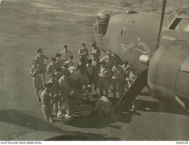Digri, Bengal, India. 1944-11-28. Elevated view of members of No. 159 ...