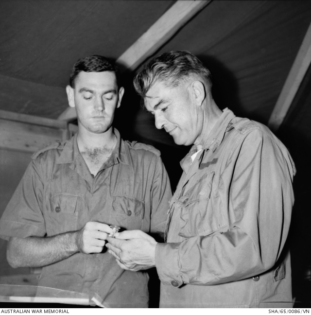 Vietnam. 1965. Captain M. Harris who was attached to the United States ...