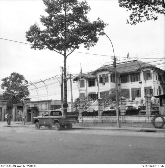 Exterior view of the front of the HQ MACV 2 (Military Assistance ...