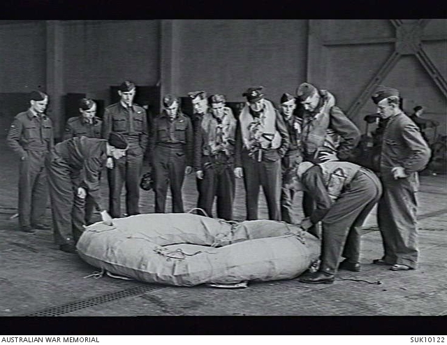 Leuchars, Scotland. C. 1942-04. A group portrait of aircrew of No. 455 ...