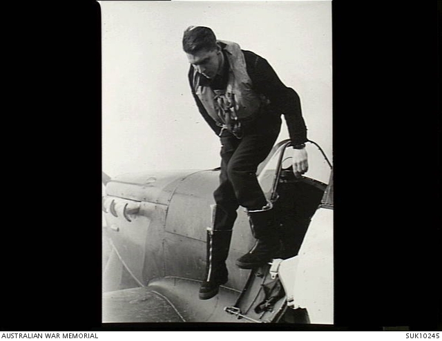 Drem, Scotland. C. 1942-07. Portrait of 416070 Sergeant G. Whiteford ...