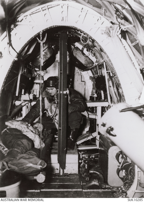 Britain. C.1941. A member of RAAF No. 458 Squadron waking a colleague ...