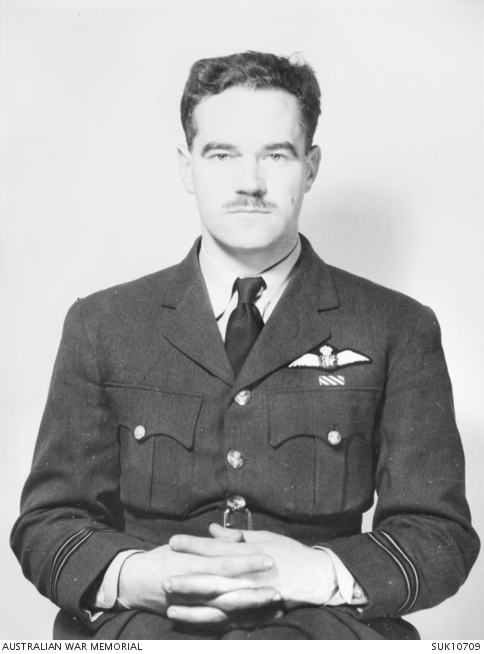 England. C. 1940. Portrait of Flight Lieutenant J. F. P. Brough DFC of ...
