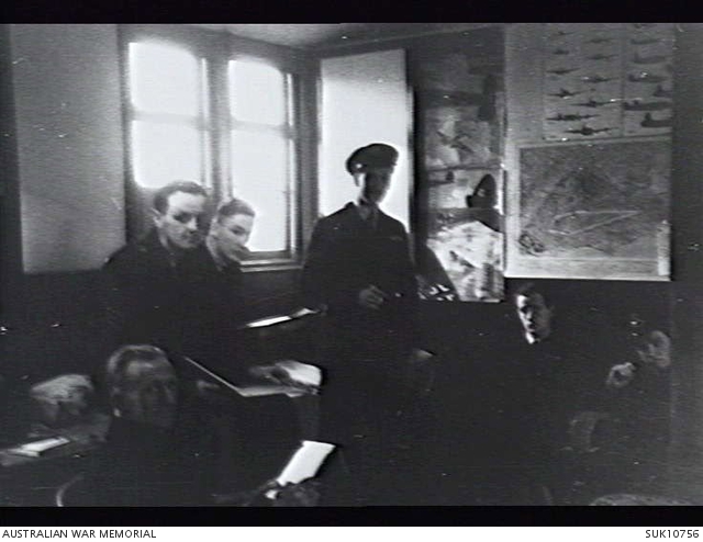 Hornchurch, England. C. 1942. In the Dispersal Hut of No. 453 (Spitfire ...