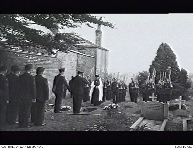 York, England. 1942-08-08. The Funeral of 405779 Sergeant C. J. Stuart ...