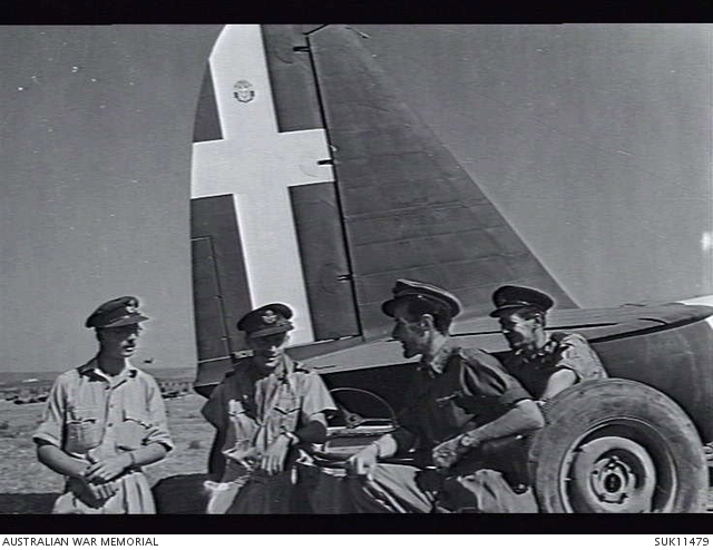 Italy. c. September 1943. Group portrait of RAF and RAAF officers ...