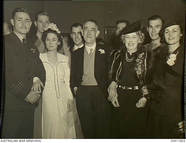 Scotland. 1944-01-08. The wedding of Wing Commander (Wg Cdr) J. N ...