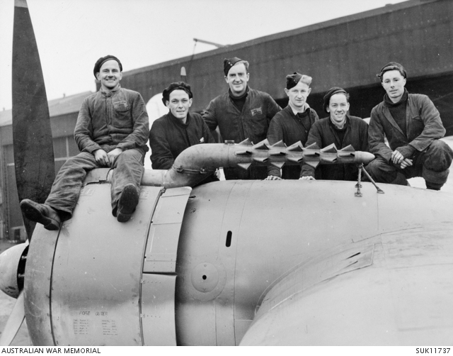 RAF Station Mount Batten, Plymouth, England. C. 1944-01-20. Group ...