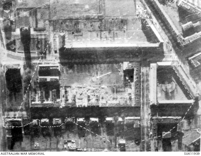 Berlin, Germany. C. 1944-02. Effects of an 8,000 lb bomb dropped in a ...