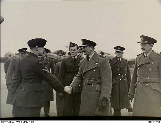 RAF Station Ford Sussex, England. C. 1944-03. During a visit to No. 453 ...