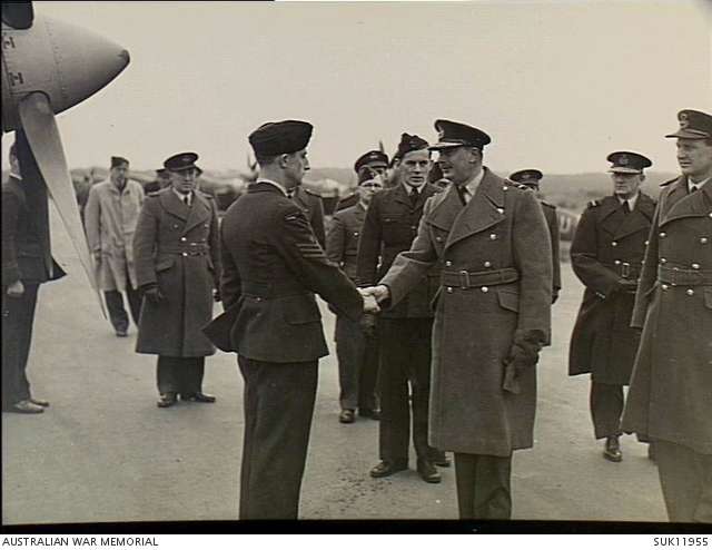 RAF Station Ford Sussex, England. C. 1944-03. During a visit to No. 453 ...