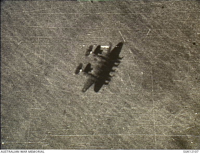 Germany. C. 1944-05. A Heinkel IIIZ twin-fuselage aircraft during take ...