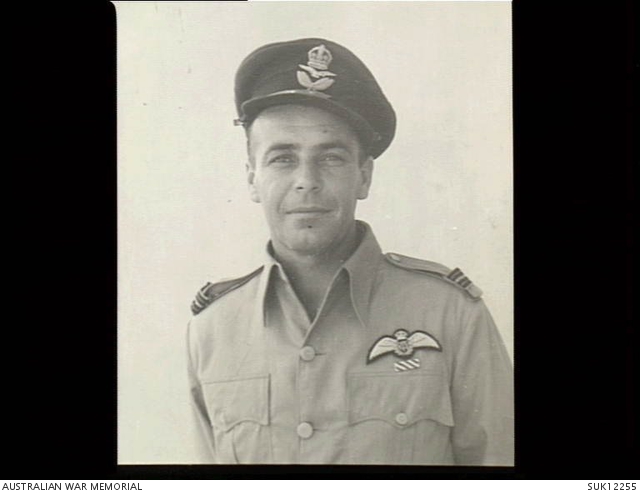India. C. 1944-06. Portrait of Flight Lieutenant J. E. Morphett, RAAF ...