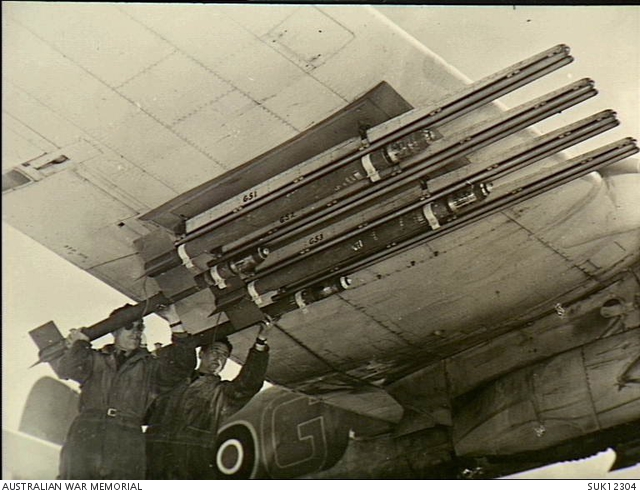 England. C. 1944-05. Beaufighters of RAF Coastal Command have been ...