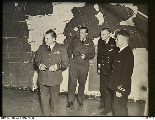 England. 1944-06-06. The scene in RAF Coastal Command Headquarters ...