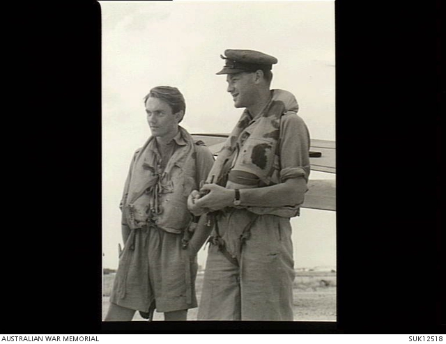 North Africa. C. 1944-07. Portrait of Flying Officer Bruce Bretherton ...