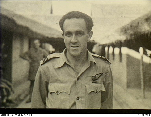 India. C. 1944-07. Portrait of Flight Lieutenant J. A. Robb DFM RAAF, a ...