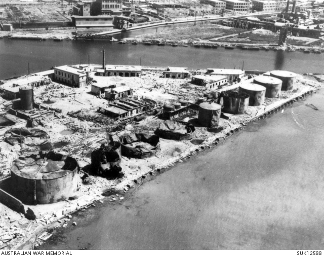 Italy. C. 1944-07. Destroyed or damaged oil storage tanks on the ...