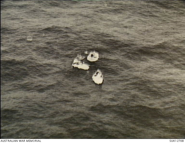 Arctic Circle. C. 1944-08. A RAF Coastal Command Catalina effects the ...