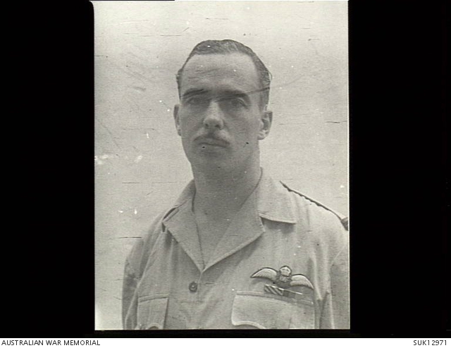 India. C. 1942-12. Portrait of Flying Officer D. C. Garvan DFC RAAF, a ...
