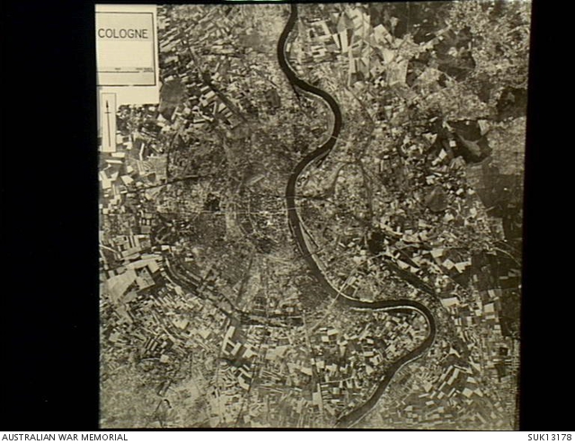Cologne, Germany. C. 1944-10. Mosaics of Cologne compiled from RAF ...