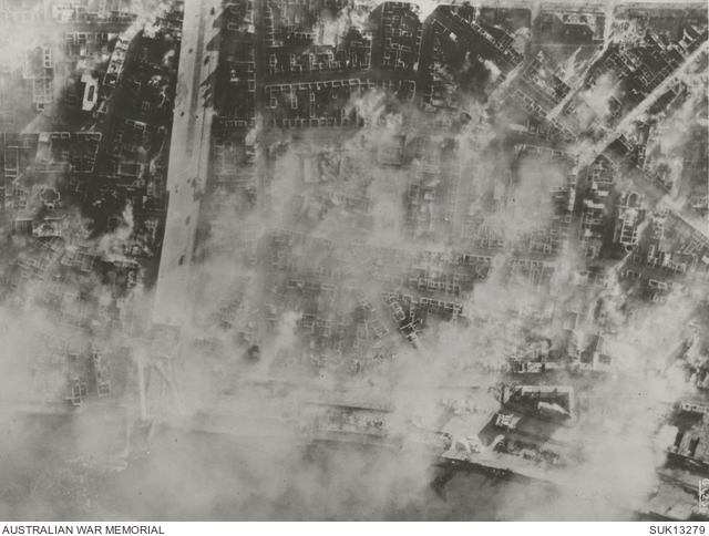 Cologne, Germany. C. 1944-10-28. An area of the city of Cologne which ...