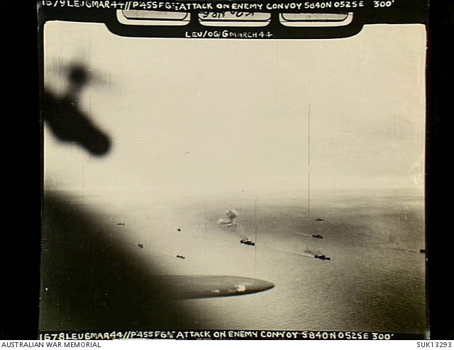 Off the Norwegian Coast. 1944-03-06. An attack by Beaufighter aircraft ...