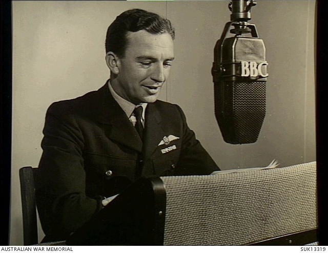 London, England. 1944-07-18. Squadron Leader (Sqn Ldr) Kenneth R. Sands ...